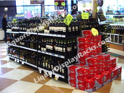 Double Sided Liquor Display Rack - Liquor Display Racks